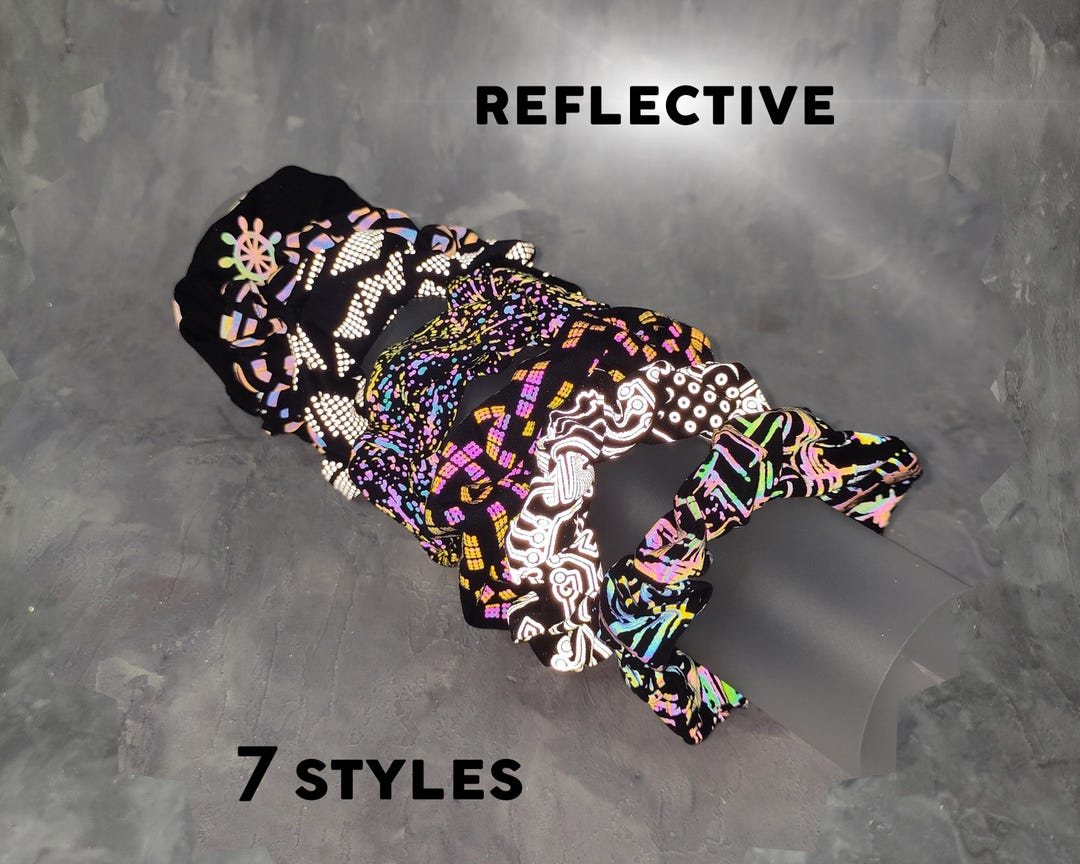 Reflective Hair Scrunchie, High Visibility Hair Tie - Etsy