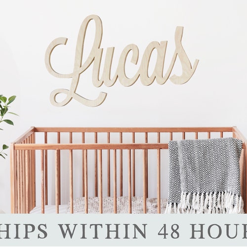 Custom Sign for Baby Nursery Decor Wood Baby Name Sign | Etsy