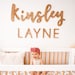 Custom Wood Name Sign for Nursery or Kids Room - First & Middle Name ...