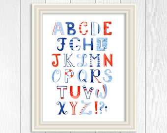 Printable Nursery Wall Art Navy Nautical Wall Decor Nautical | Etsy