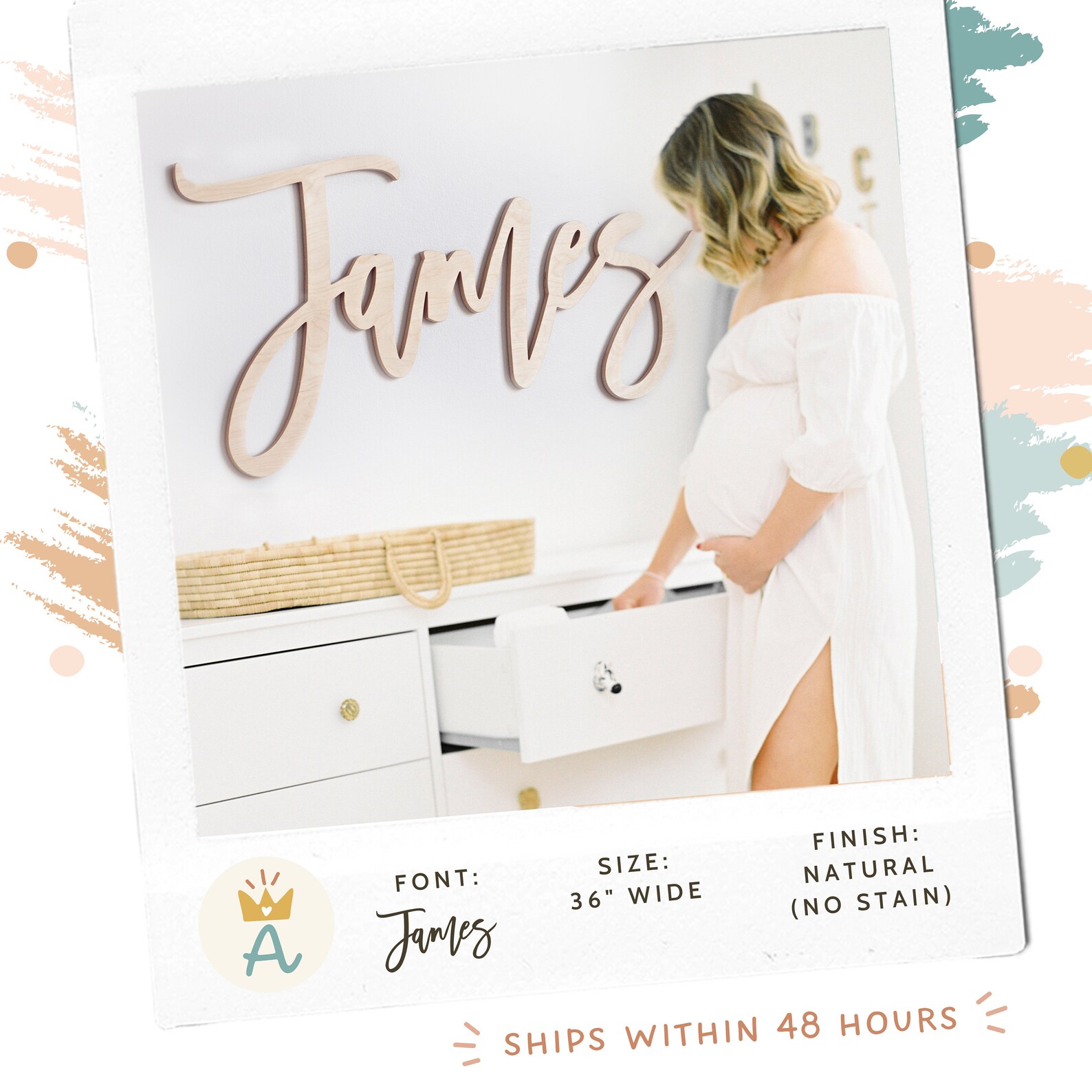 Custom Wood Name Sign Boho Name Sign Girls Name Sign Girls Room Decor ...