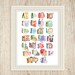 Alphabet Poster Alphabet Art Alphabet Print ABC Wall Art ABC - Etsy