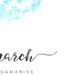 March Birthstone Birthstone Art March Nursery Art Baby - Etsy