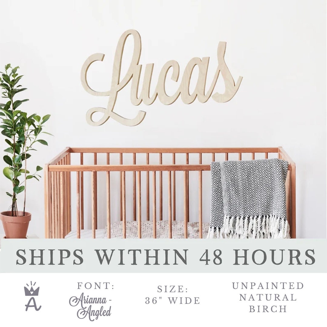 Custom Sign for Baby Nursery Decor Wood Baby Name Sign - Etsy