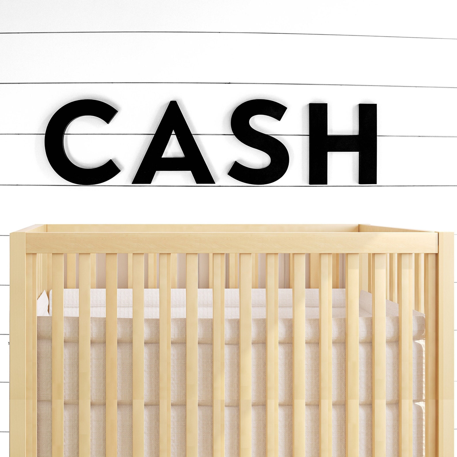 Nursery Wall Letters Farmhouse Nursery Wall Decor for Boys Room or ...