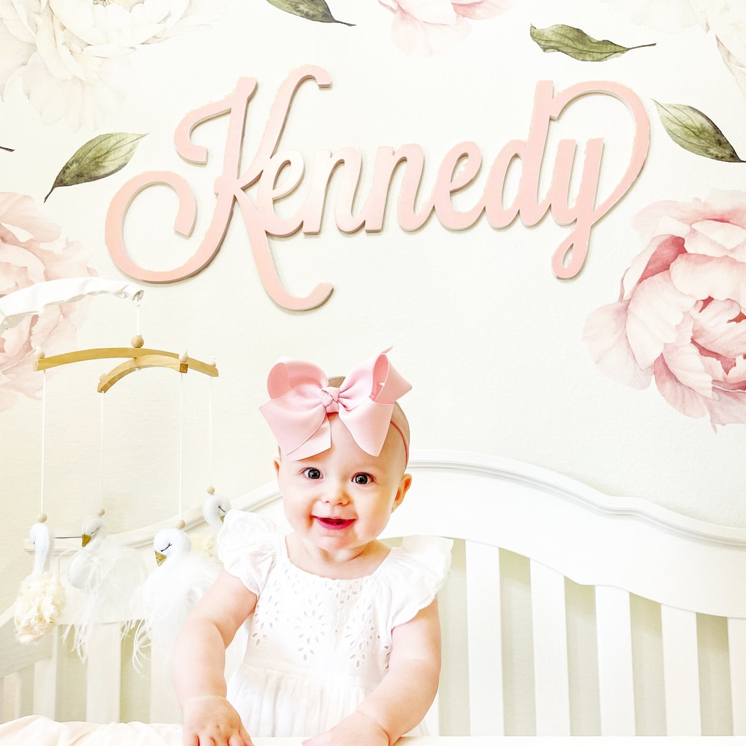 Baby Name Sign, Custom Wood Name Sign for Baby Gift or Baby Shower Gift ...