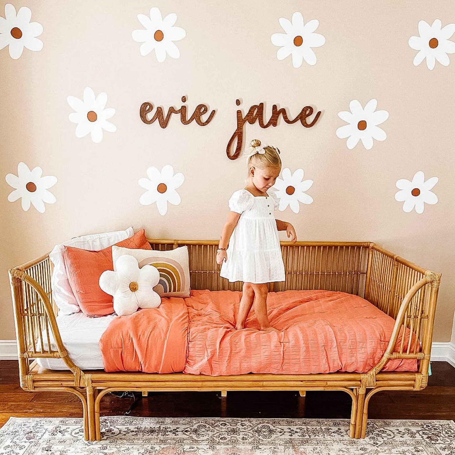 Custom Wood Name Sign Boho Name Sign Girls Name Sign Girls Room Decor ...