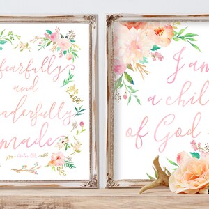 Nursery Bible Verse I Am a Child of God Christian Nursery Wall Art ...