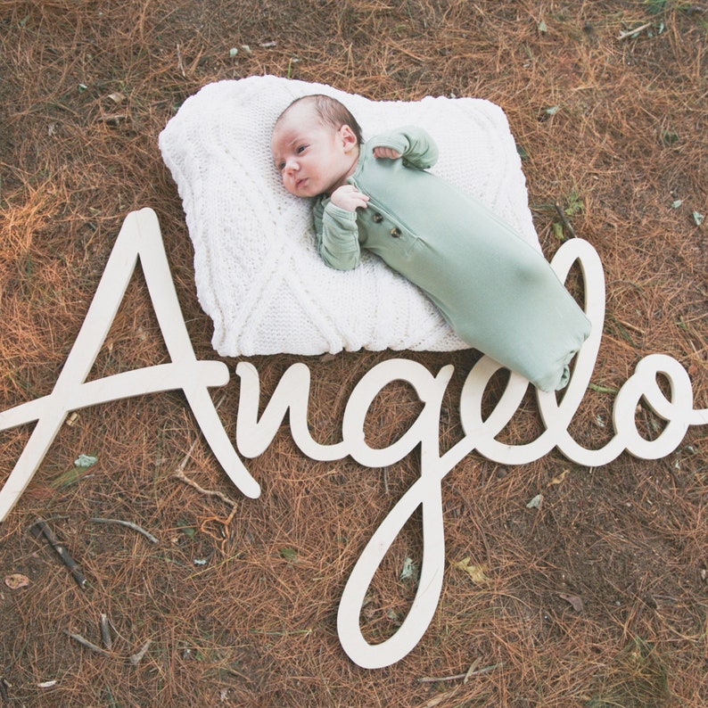 Custom Sign for Baby Nursery Decor Wood Baby Name Sign | Etsy