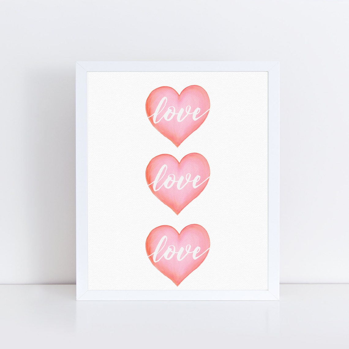Love Printable Love Art Heart Printable Love Art Watercolor - Etsy