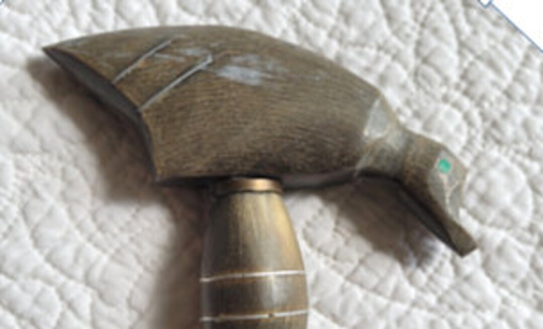 Walking Cane Duck Handle Handmade Vintage - Etsy