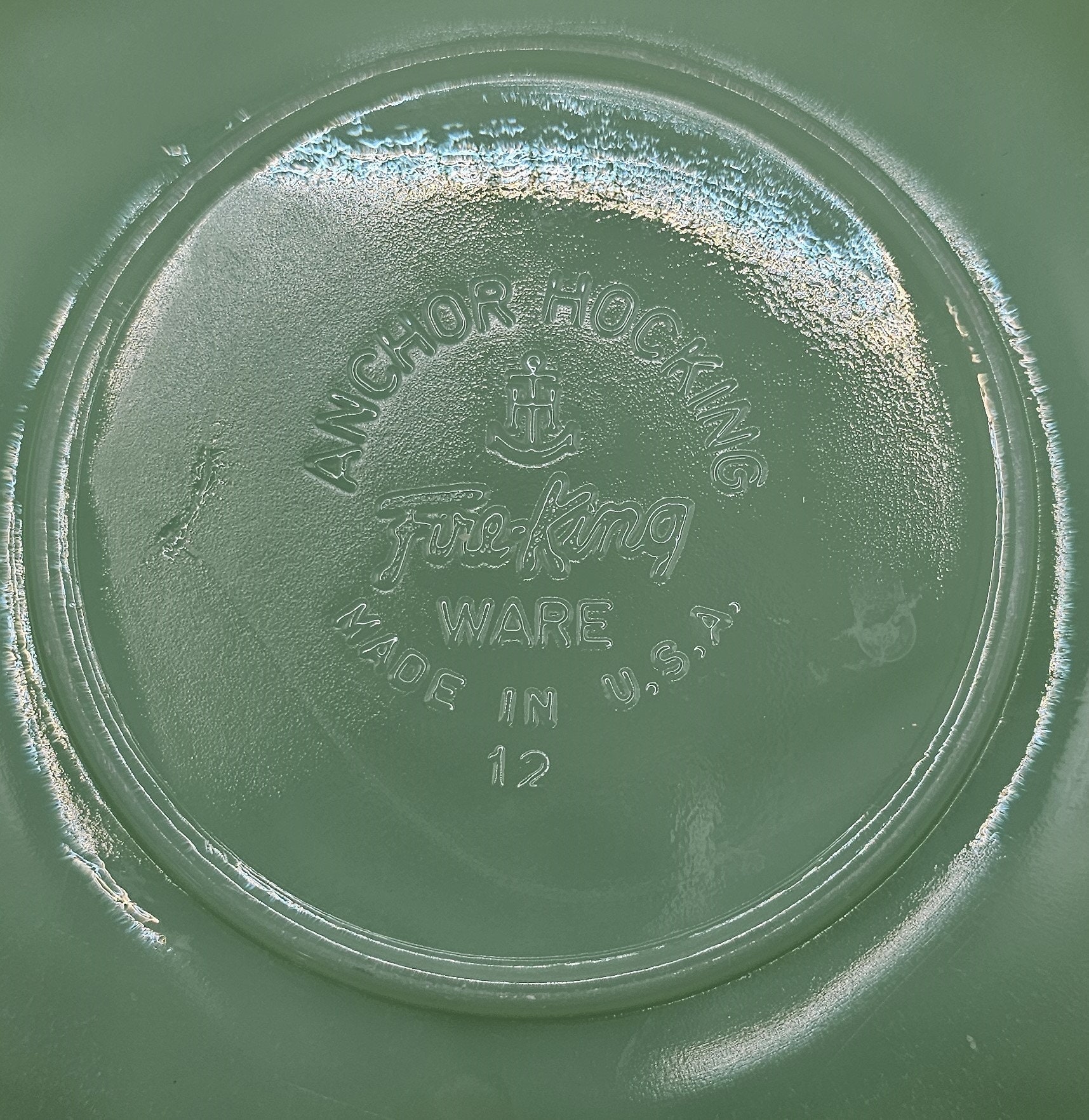 Fire King Swirl Jadeite Shell Saucer Vintage 1950s - Etsy