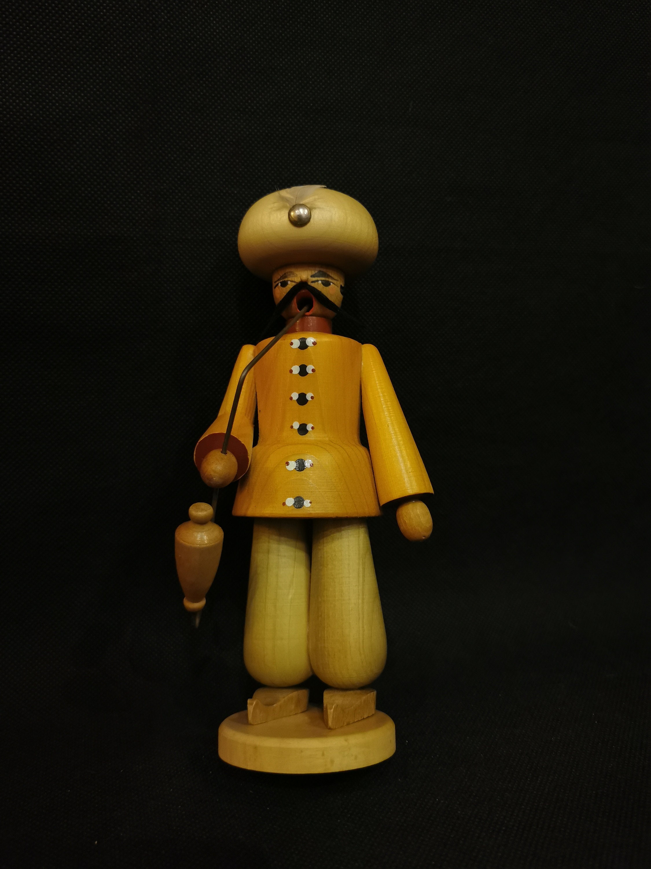 Smoker Smoker Smoker Figure Wood Handmade Erzgebirge Turk Turban ...