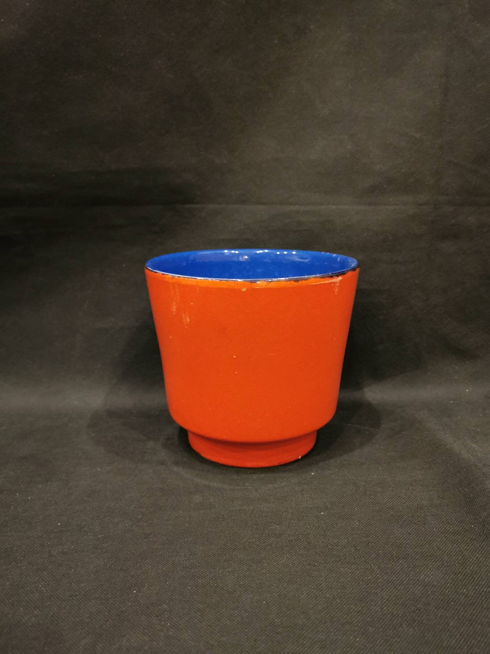 Original Red Ceramic Flower Pot Planter West German Pottery - Etsy