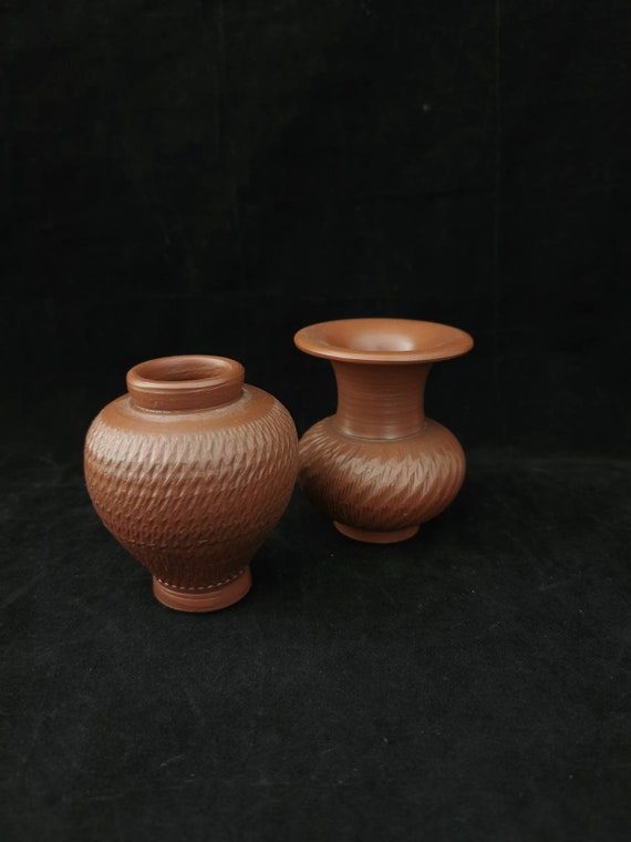 50s Mini Vase Vase 2x Piece Rockabilly Pottery West Germany - Etsy