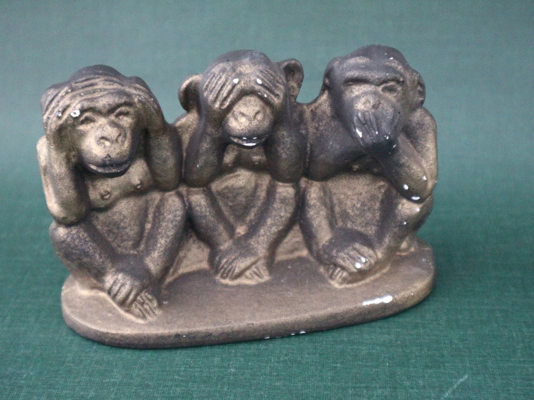 Ceramic Animal Figure 3 Monkeys Pimp It Up - Etsy