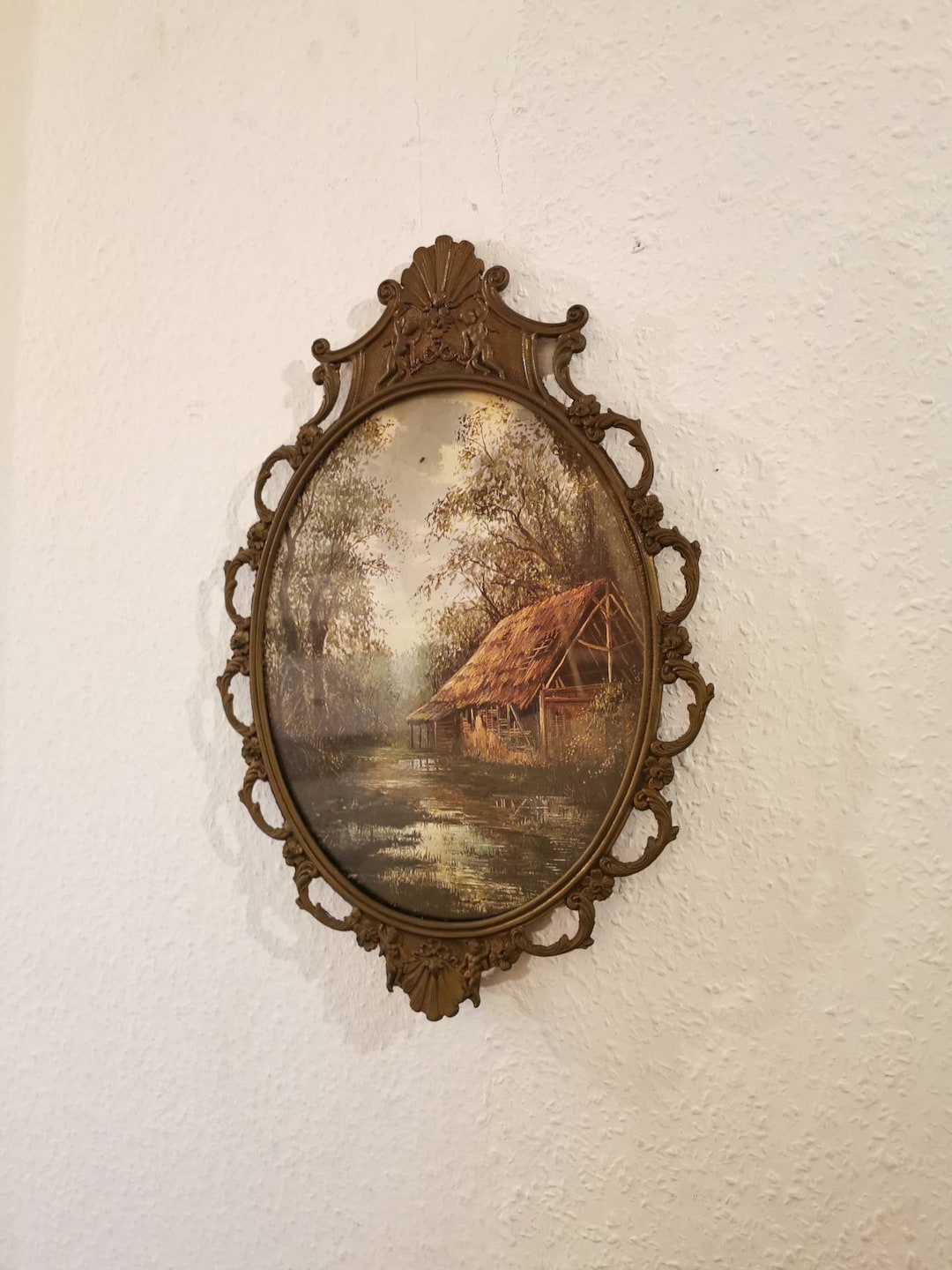 Great XL Large Splendor Baroque Art Nouveau Vintage Picture Frame With ...