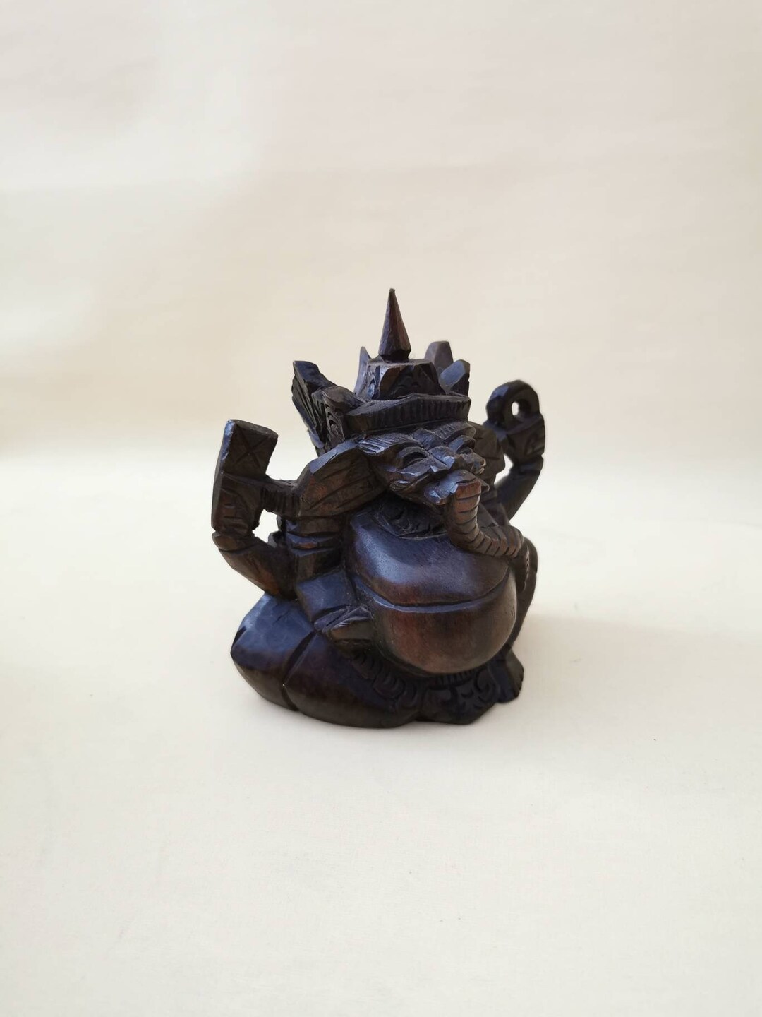 Ganesha Shiva Deity Wooden Figure Vintage Asia Elephant Esoteric - Etsy