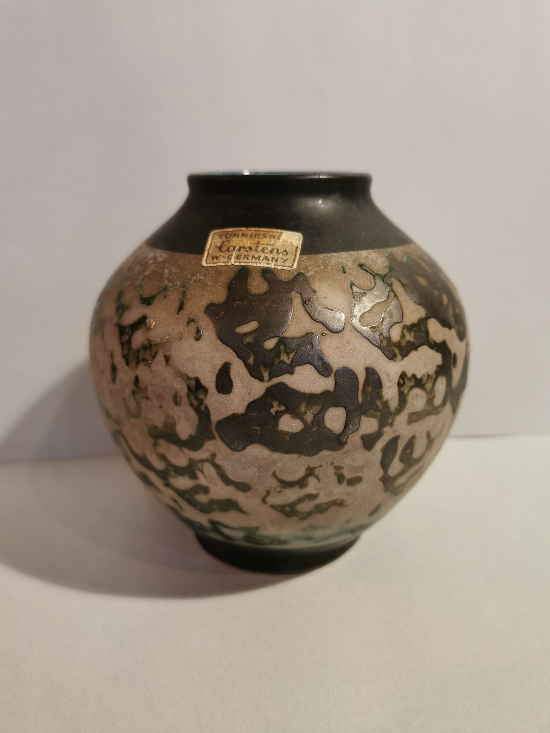 Ceramic Vase Iridescent Rockabilly 50s Design Ball Vase Carstens ...
