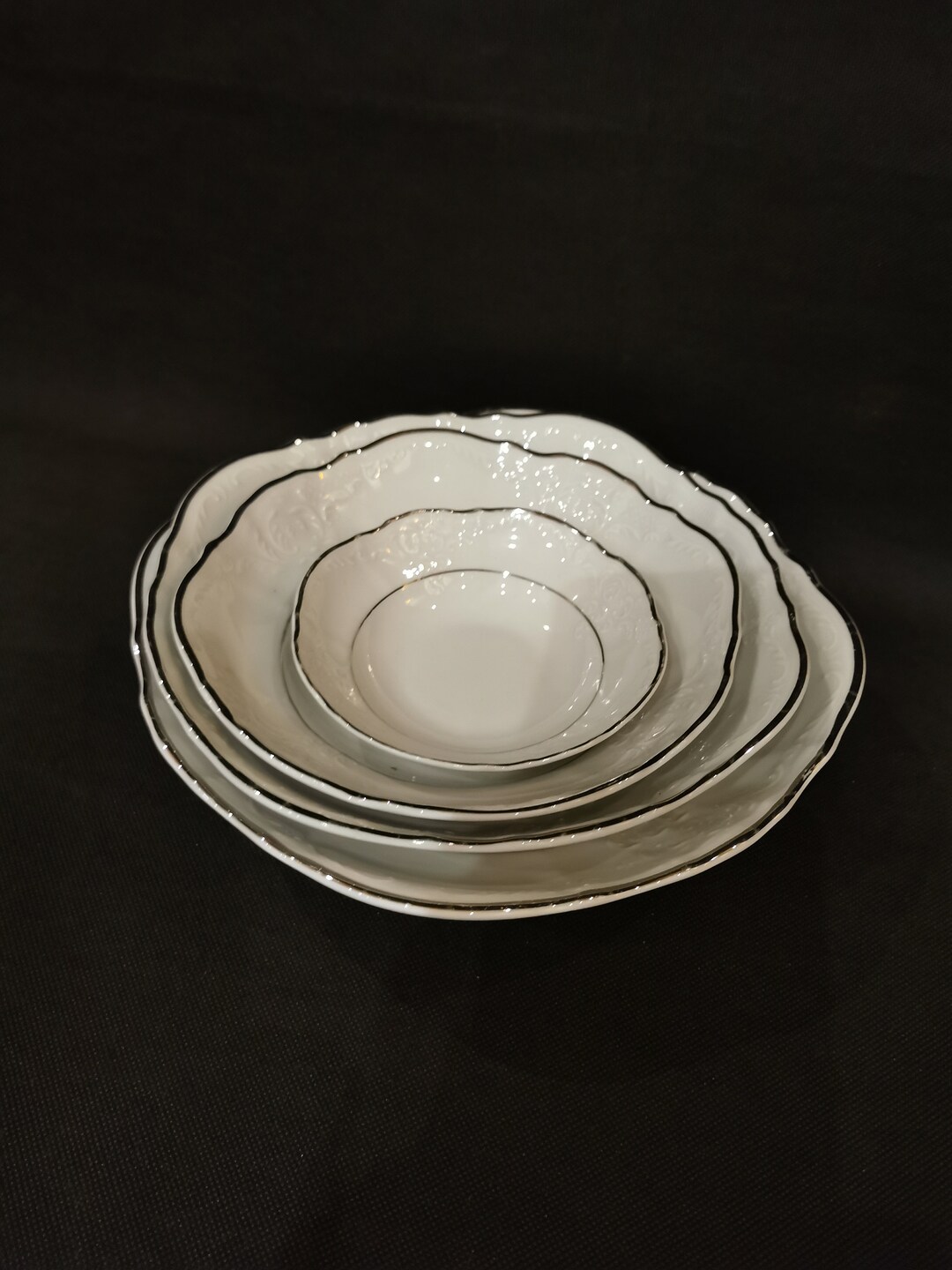 Lesov Concordia Bohemia Porcelain Bowls 4 Pieces LC Bernadotte ...
