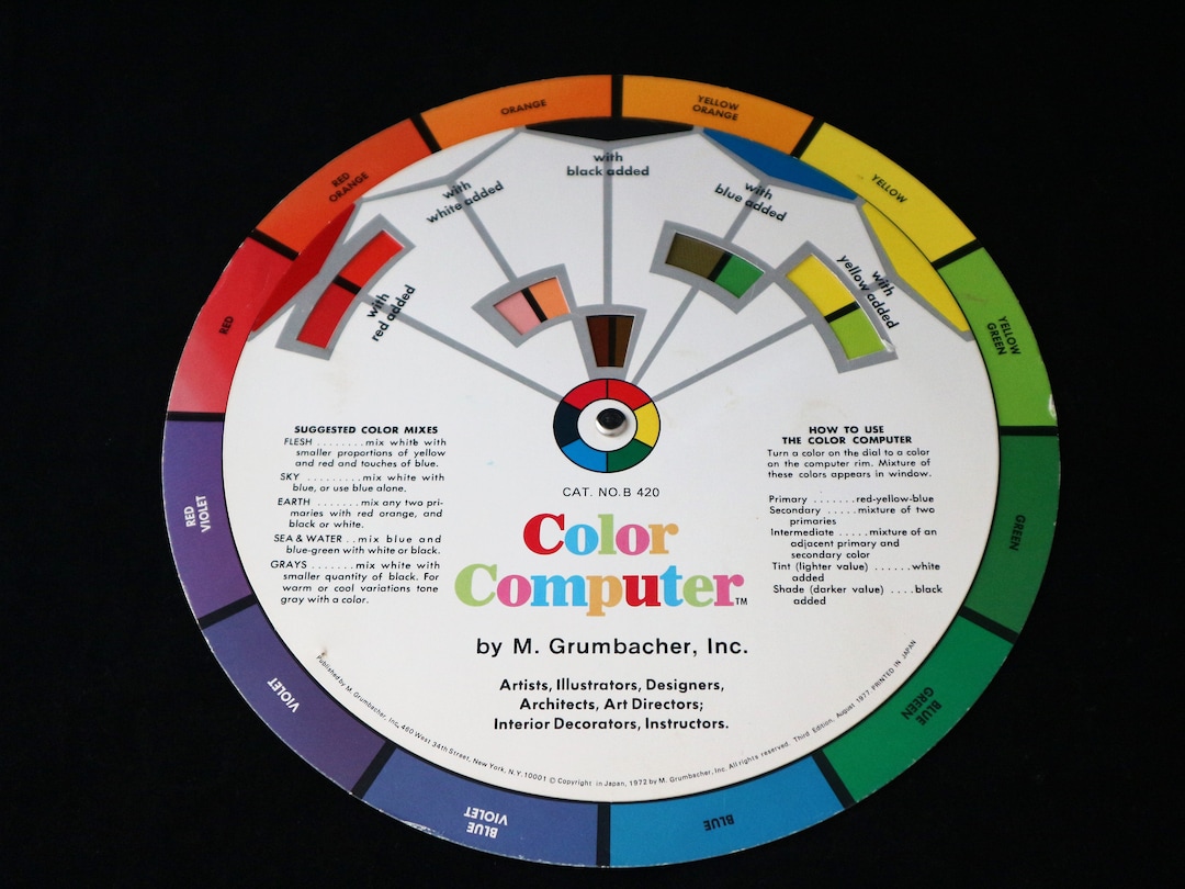 Color Computer Grumbacher Color Circle Color Theory Knowledge Wheel ...