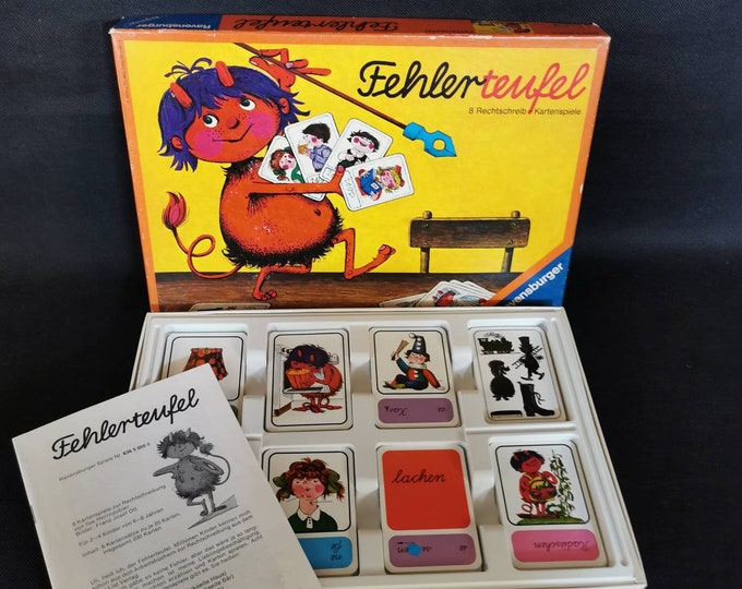 Uli the Error Devil Learning Game Reading Game Learn to Write 1974 ...