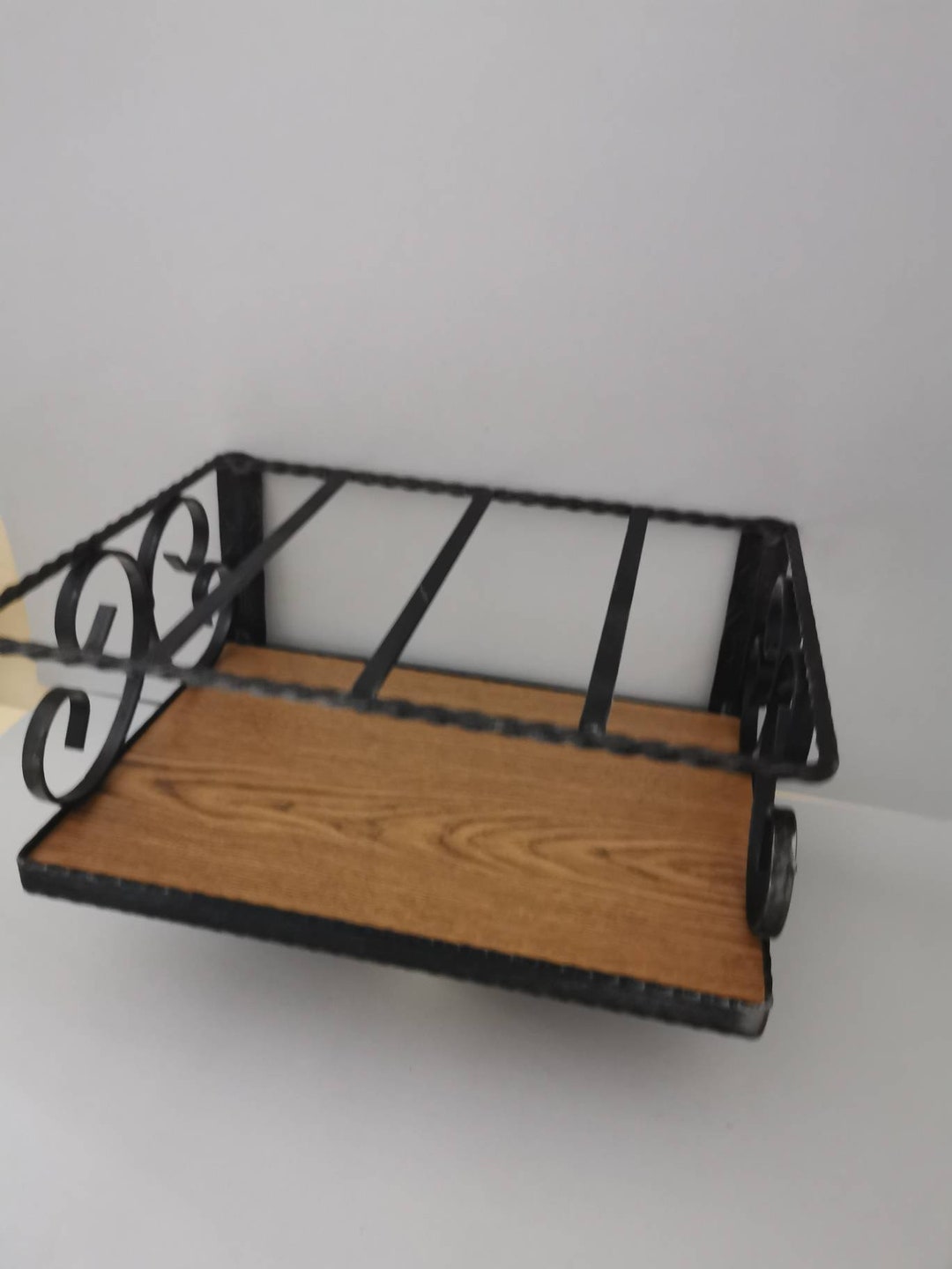 Vintage Telephone Shelf Hallway Shelf Style Kitchen Board Shelf Wood ...