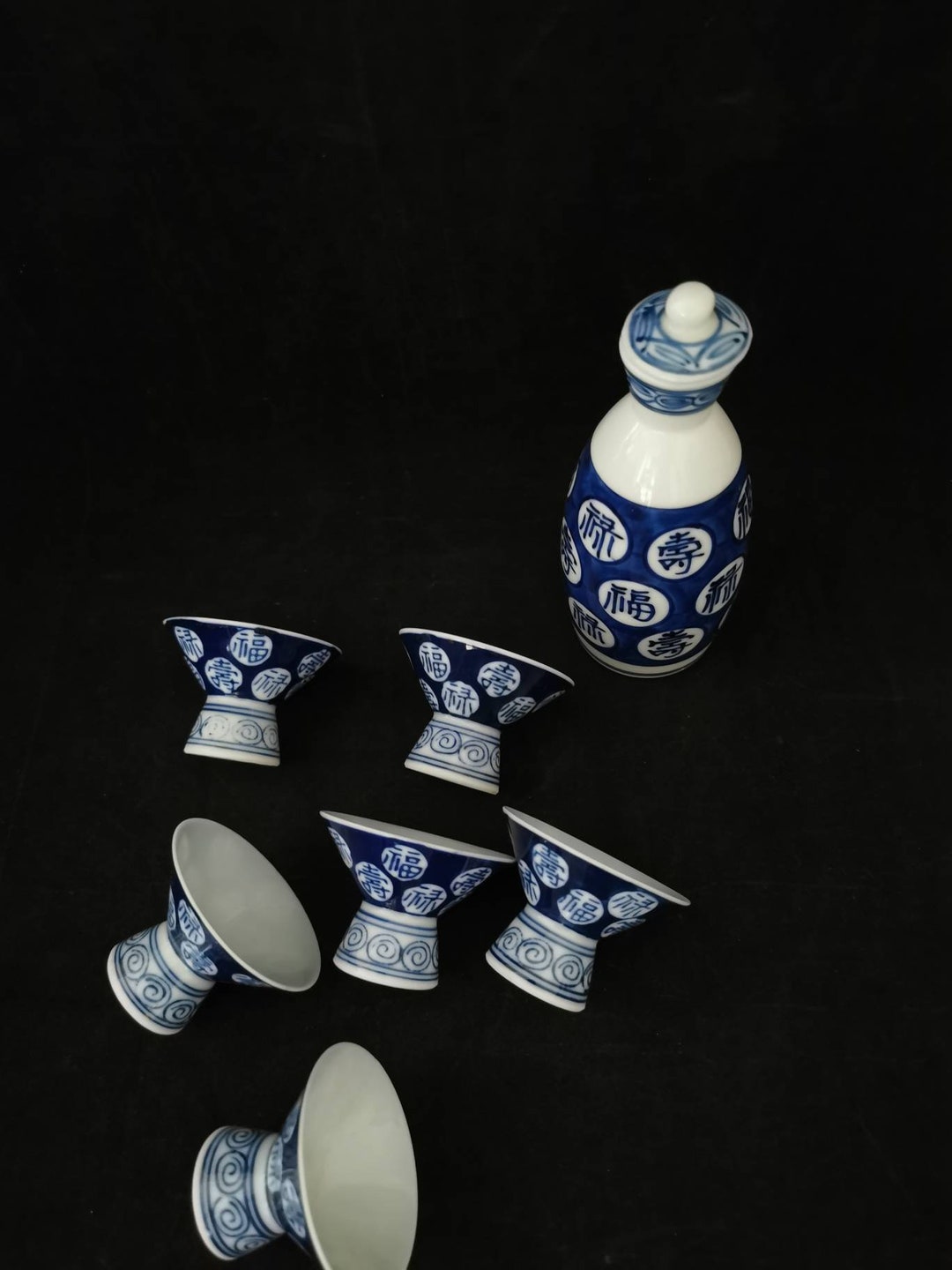 Great Rare Mini 6-piece Set Shot Glass Sake Cup Cup Sake Glass Sake ...