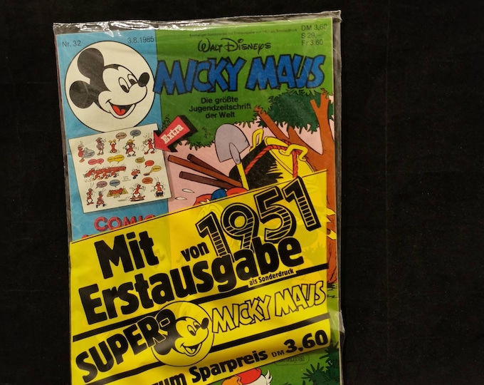Walt Disney's Comic Super Mickey Mouse Issue 32 Ovp Shrink-wrapped 1985 ...
