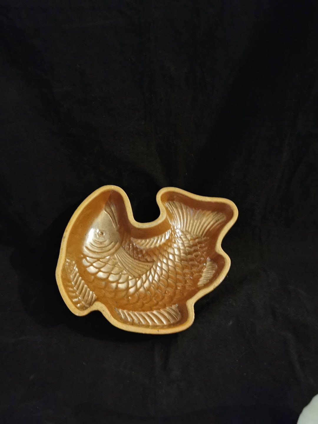 Antique Ceramic Pudding Mold Fish Marked Art Deco Baking Mold Terrine ...