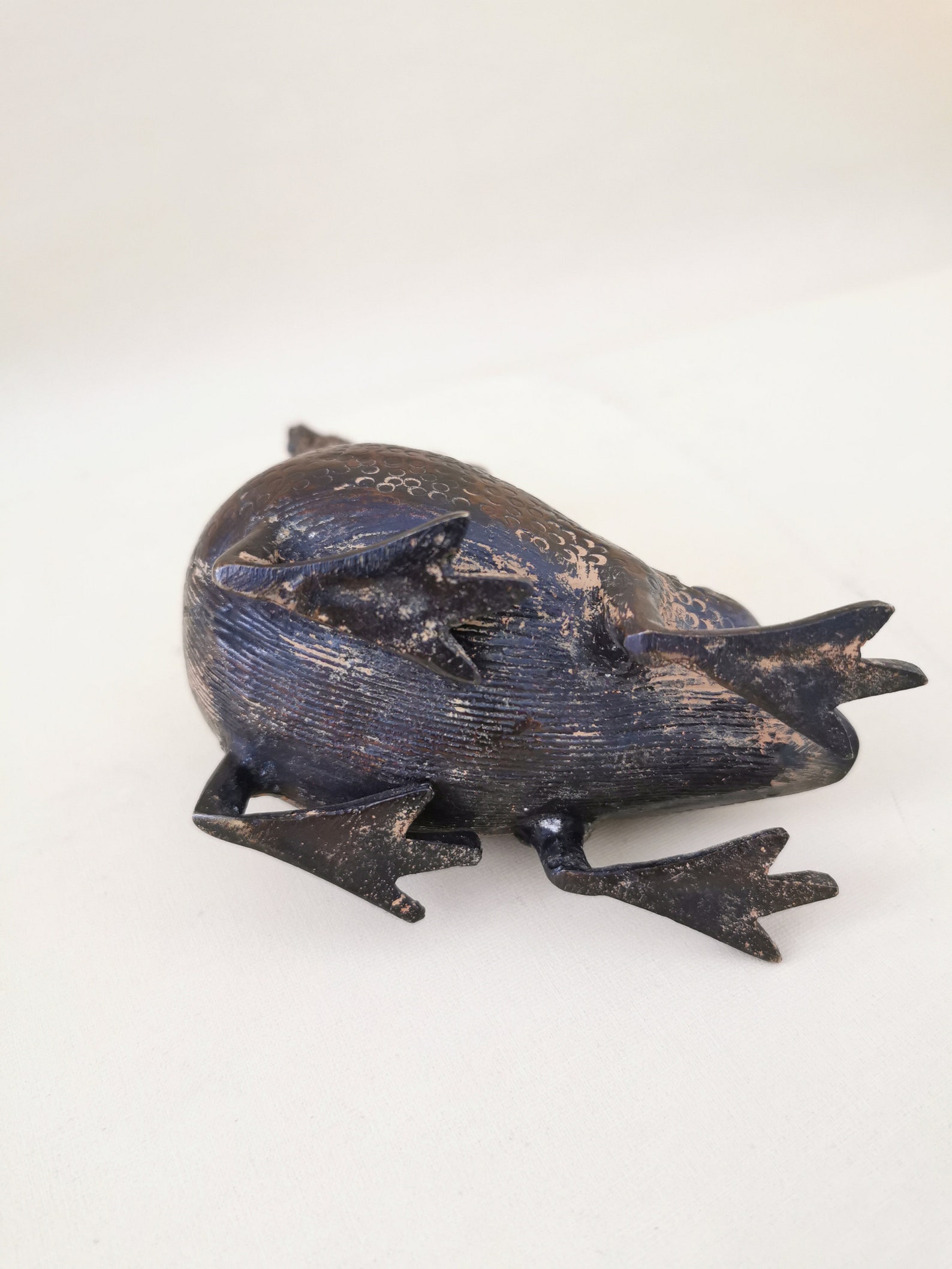 Small Roman Frog as Ink Barrel Incense Bronze Figure Sculpture - Etsy UK