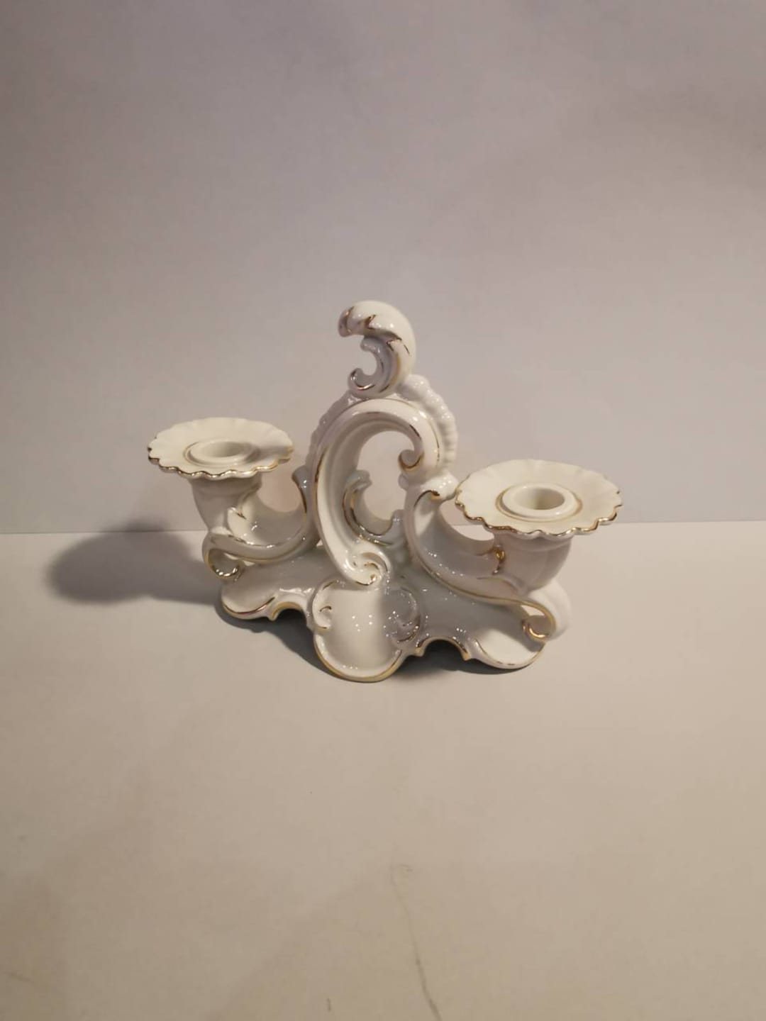 Heavenly Candlestick Ancient Design Porcelain Candle Holder Ivory Art ...