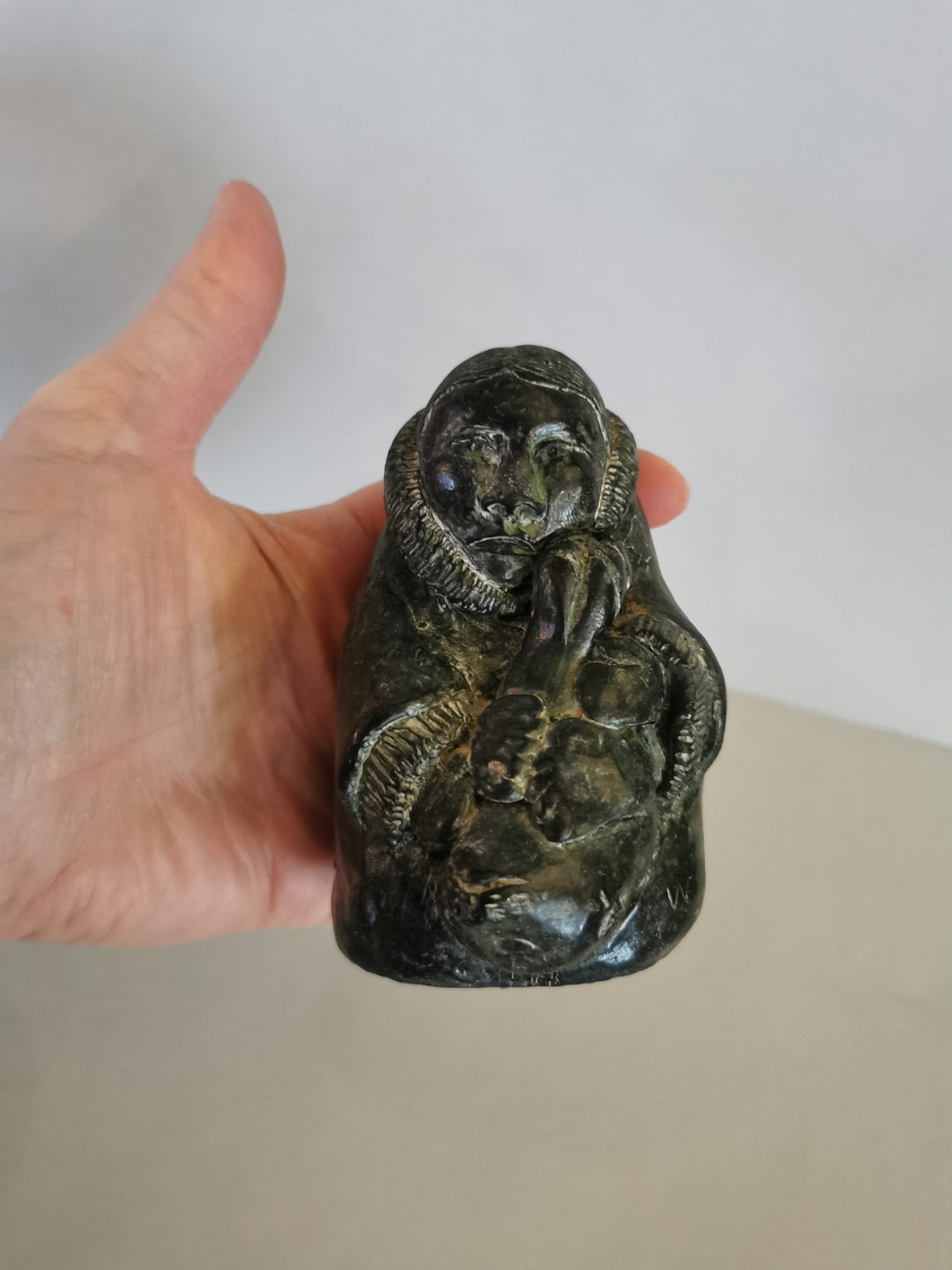 Figure Inuit Wolf Original Handmade Canada Vintage Figure Collector's ...