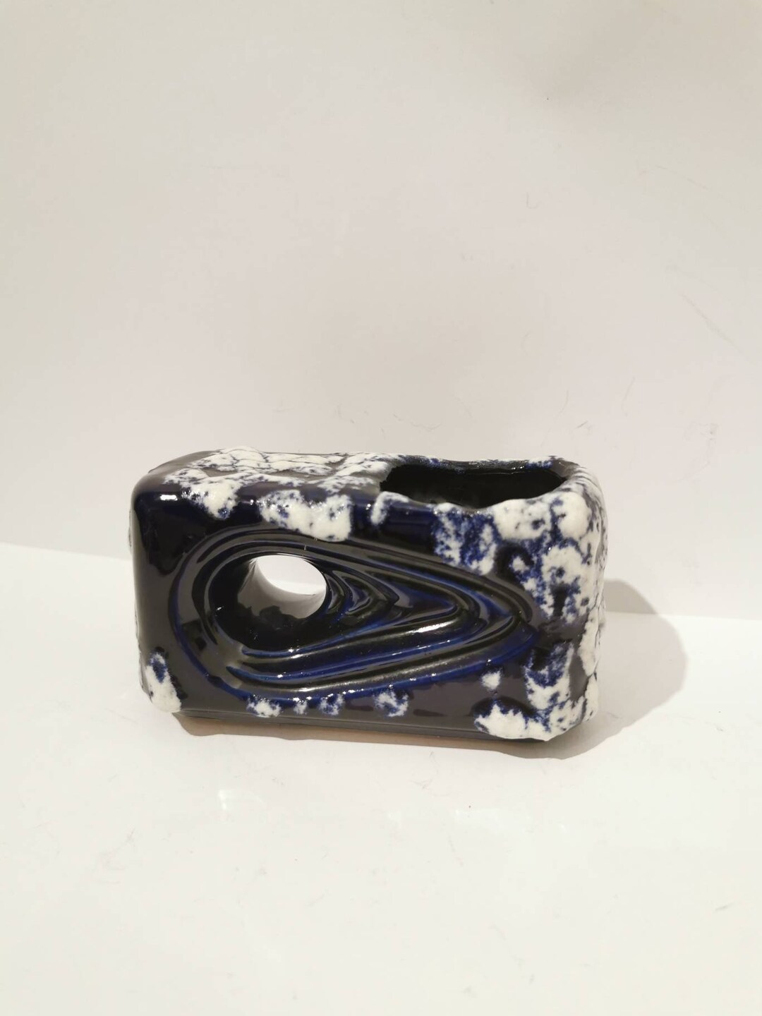 Weste Ceramic Vase Ceramic Vase 70s Fat Lava Perforated Vase Vintage ...