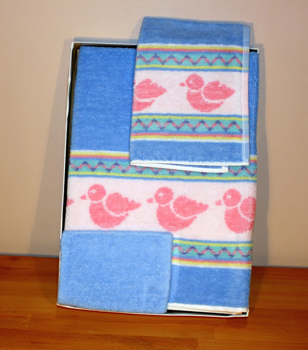 3-piece Baby Terry Cloth Bib Washcloth Towel Ducks OVP Bib - Etsy UK