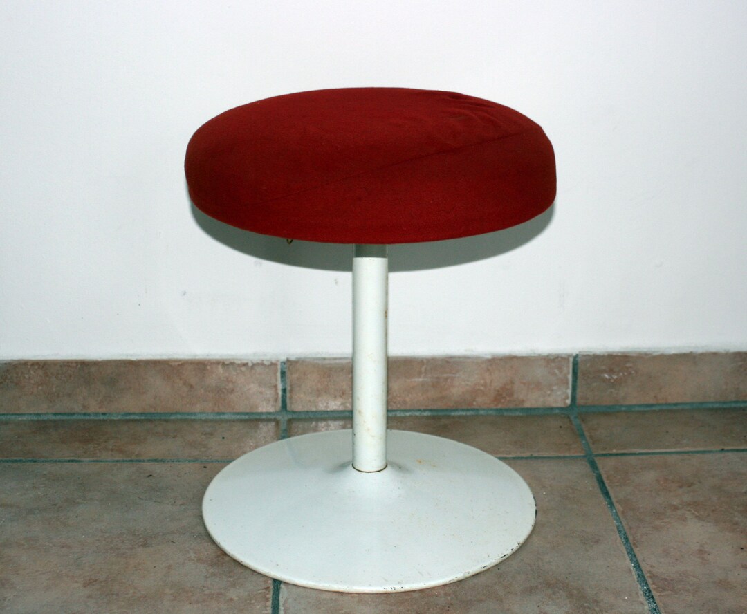 70s Design Stool Metal Base Tulip Foot Pimp It Up - Etsy