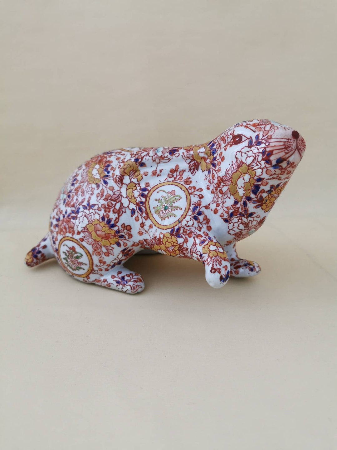 Porcelain Bunny Rabbit Asia Vintage Famille Rose Imari - Etsy UK