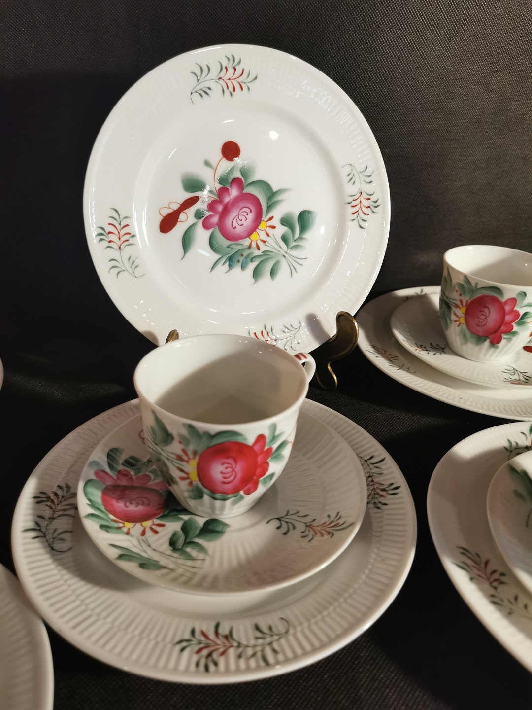 6 People Coffee Place Setting AW August Warnecke Ostfriesland Porcelain ...