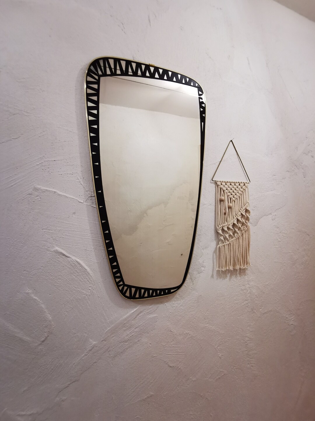 Large Designer Mirror Wall Mirror Dorian by Tacchini Italy Midcentury ...