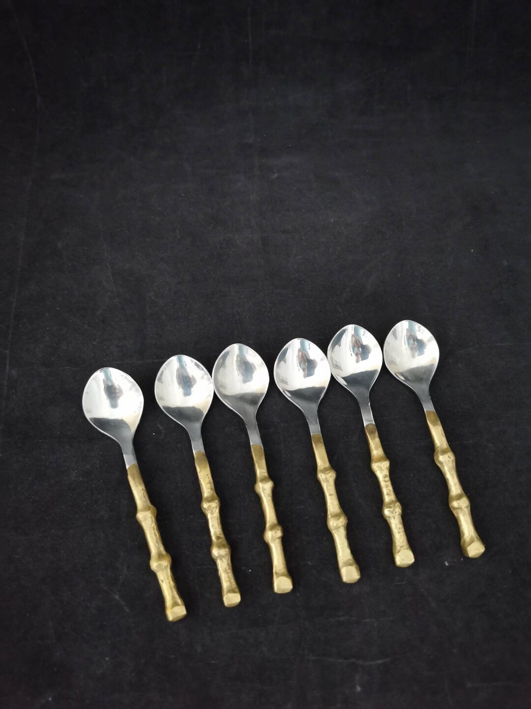6 Spoons Exceptionally Beautiful Mocca Mocca Spoon Decorated Spoons ...