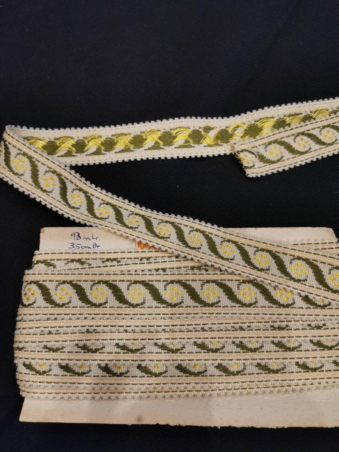 10 M Vintage Trim Lace Trim Medieval Trim Traditional Trim Woven Ribbon ...