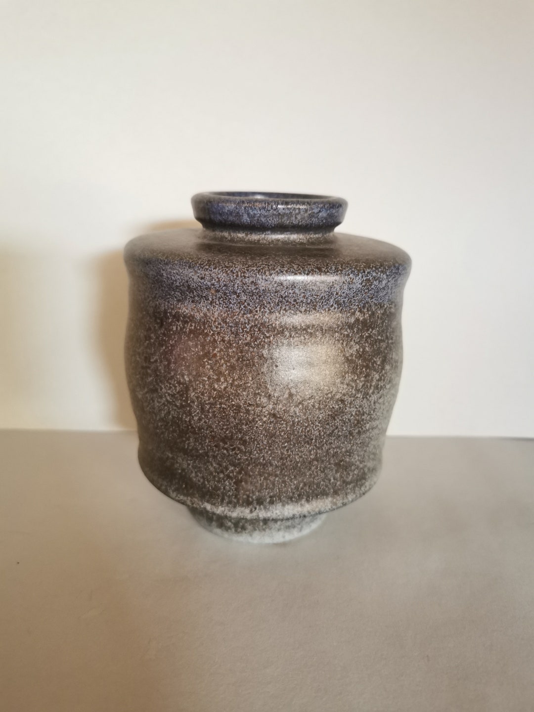 Steuler Flower Vase 60s Vintage Ceramic Rarity Vase Blue Midcentury ...