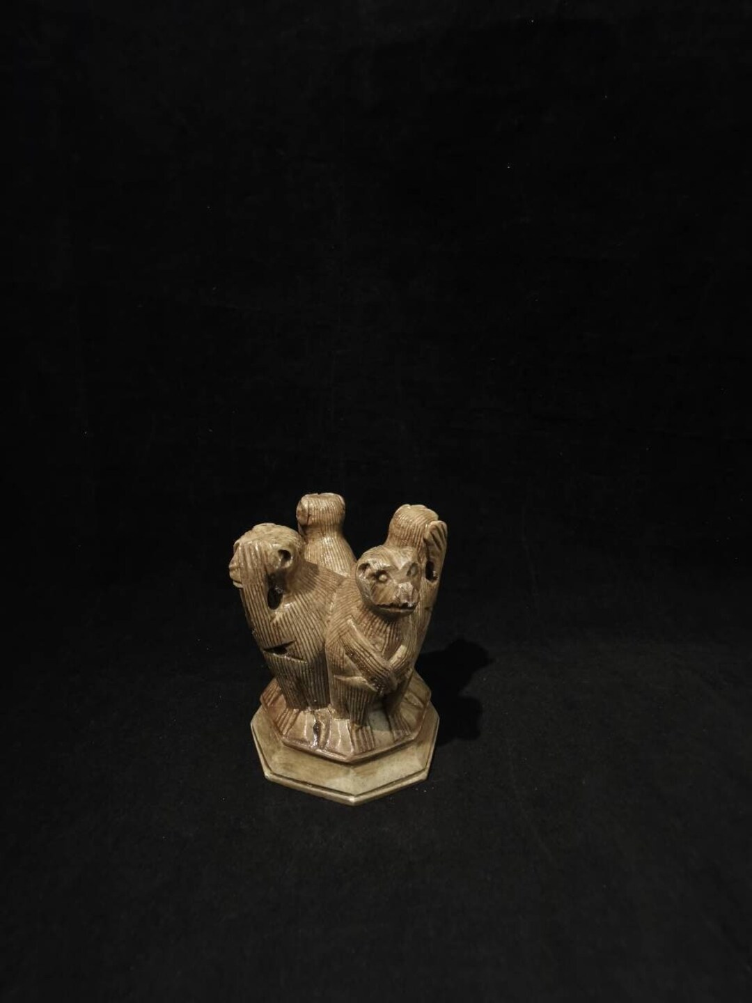 Figure 4 Monkeys of Wisdom See Nothing Hear Nothing Speak Nothing Stone ...