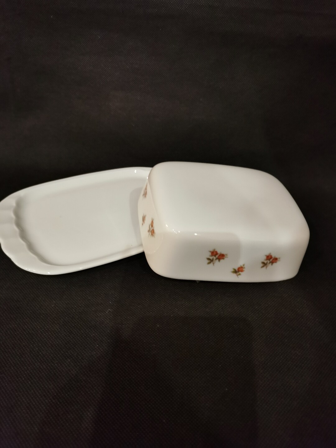 Faszinierend Butterdose Porzellan Vintage Ebenbild