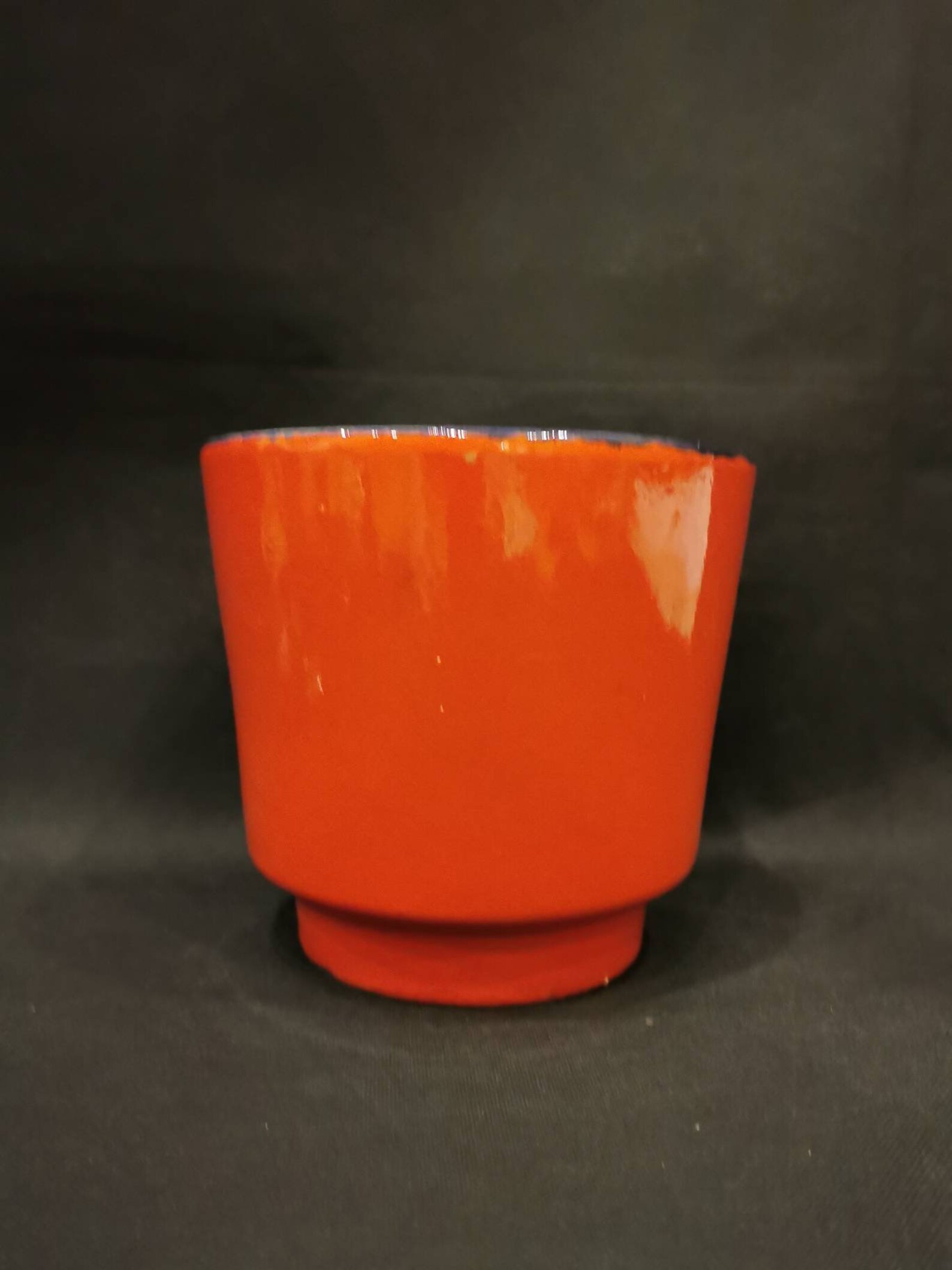 Original Red Ceramic Flower Pot Planter West German Pottery - Etsy