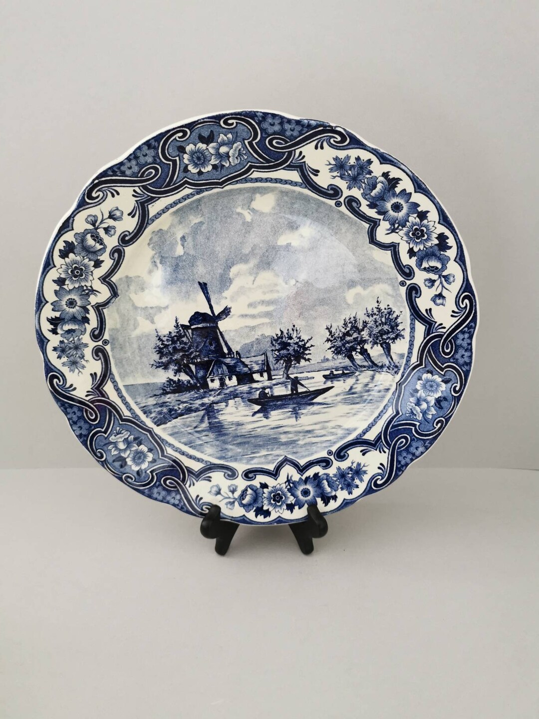 Vintage Wall Plate Delfts Delft Porcelain Plate Collector's Plate C M ...