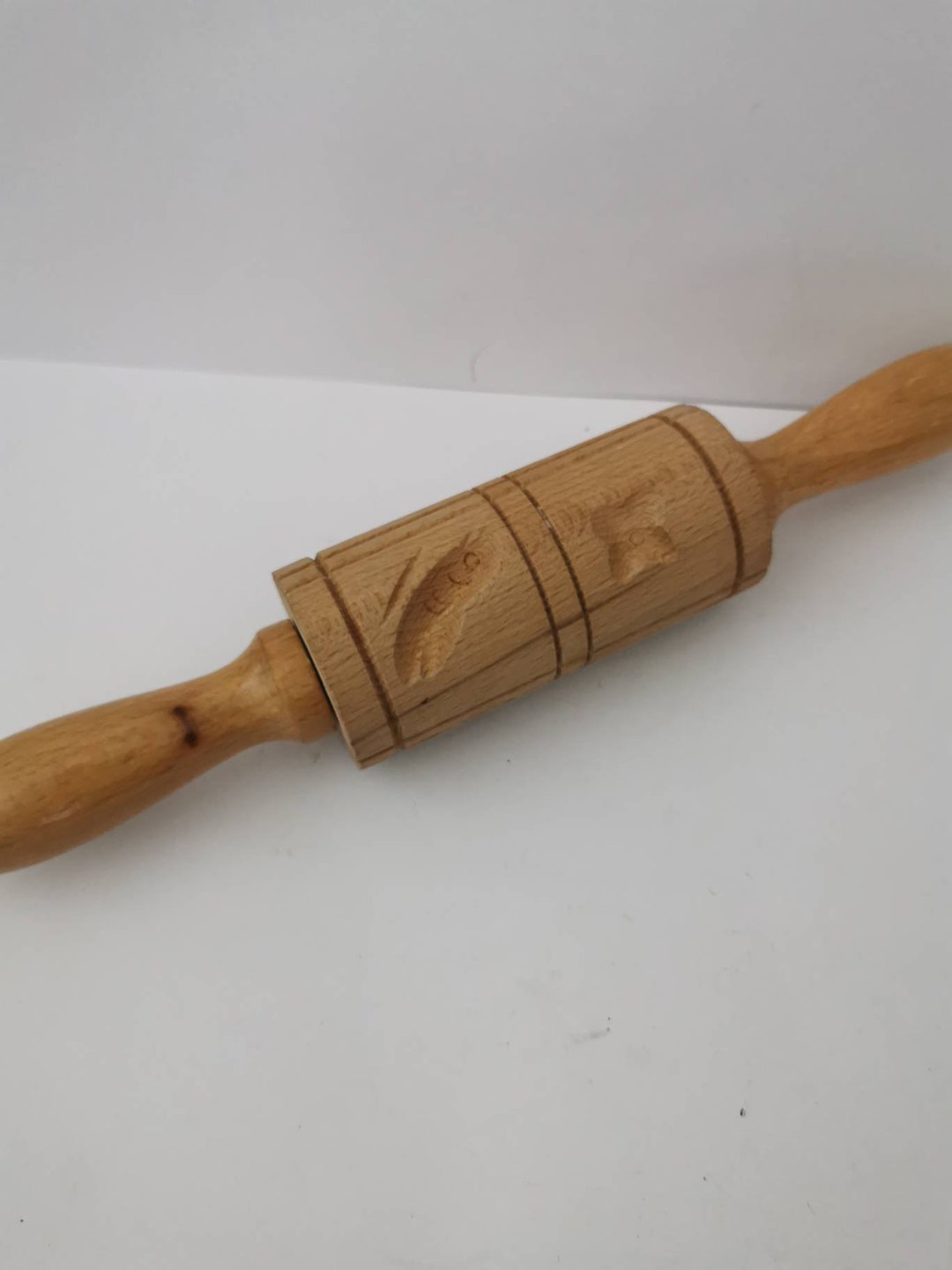 Vintage Cookie Cutter Roll Cookie Roller Speculaas Rolling Pin - Etsy