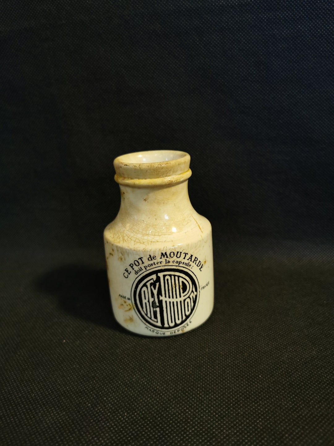 Antique French Moutarde Vessel Digoin-sarreguemines for Dijon Mustard ...