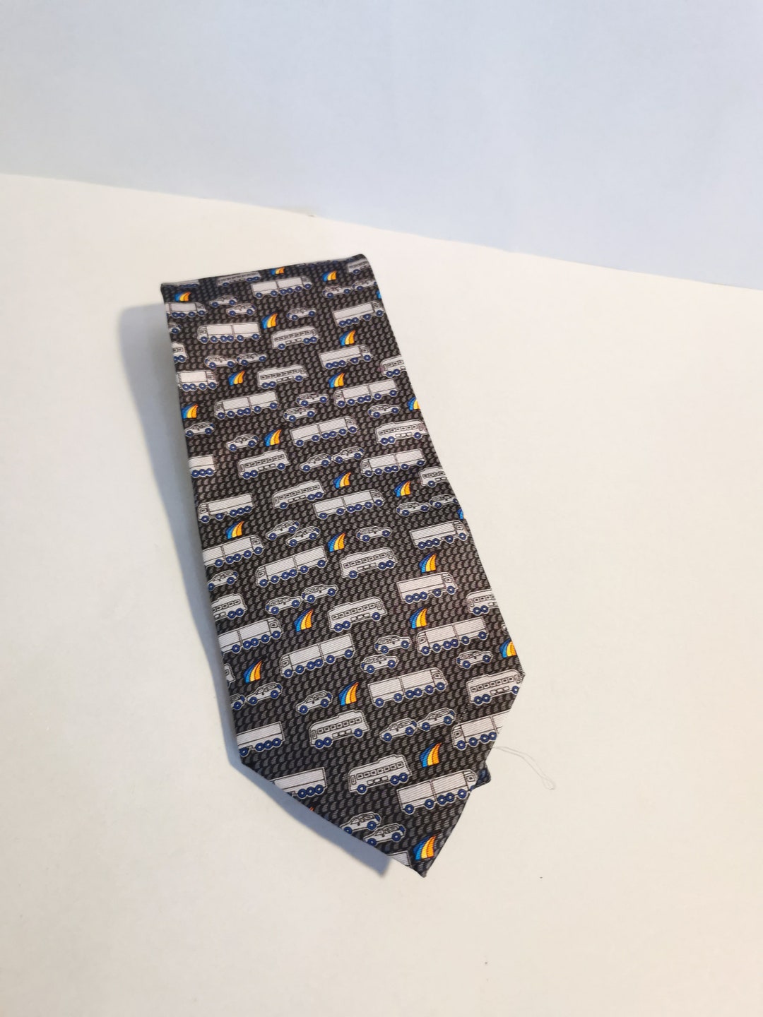 Original Vintage Silk Tie Design 70s Bus Omnibus Bus Driver ÖVM - Etsy