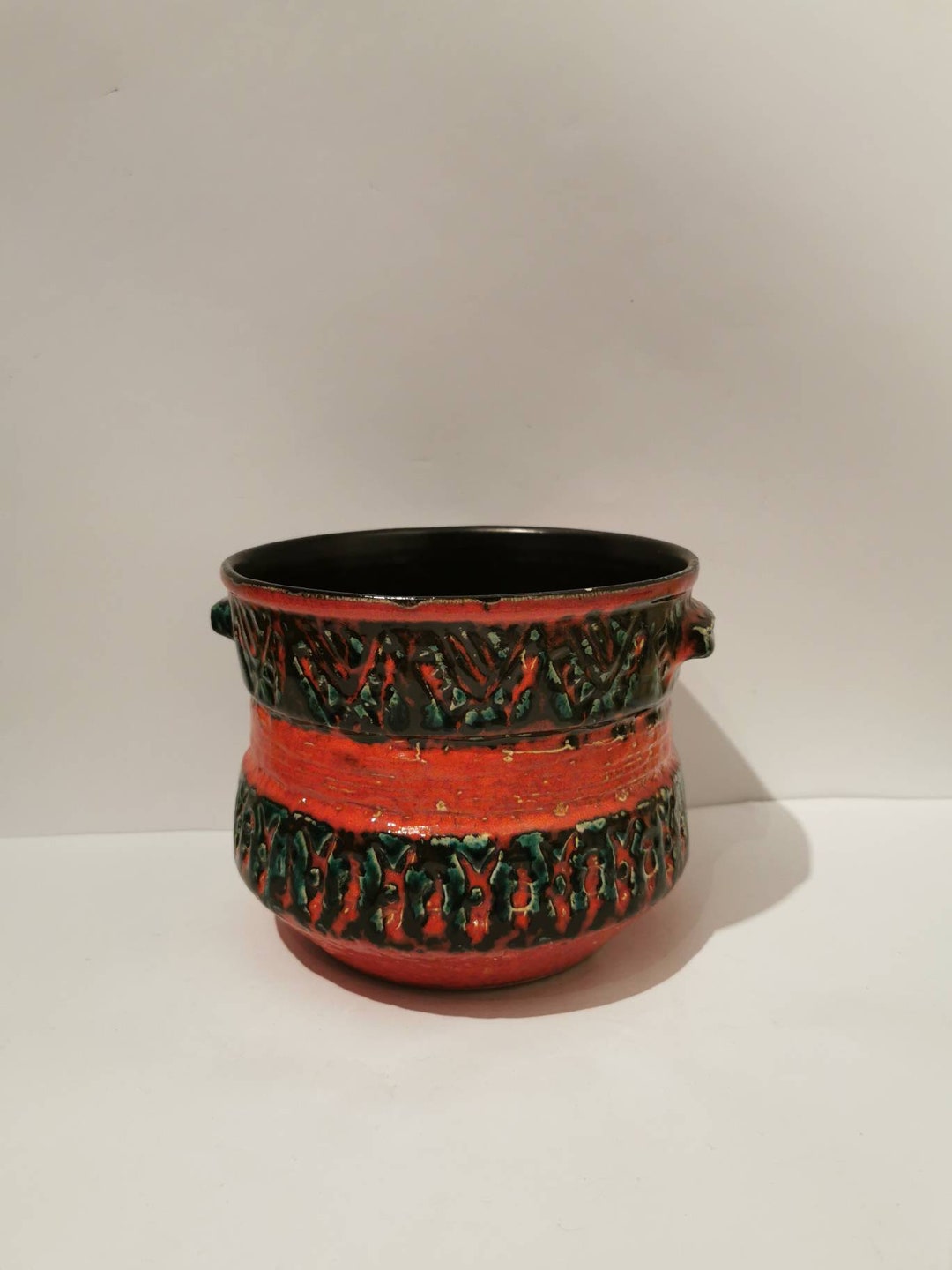 Original Fat Lava Planter Spara Flower Pot Decorative Pot Ceramic Retro ...